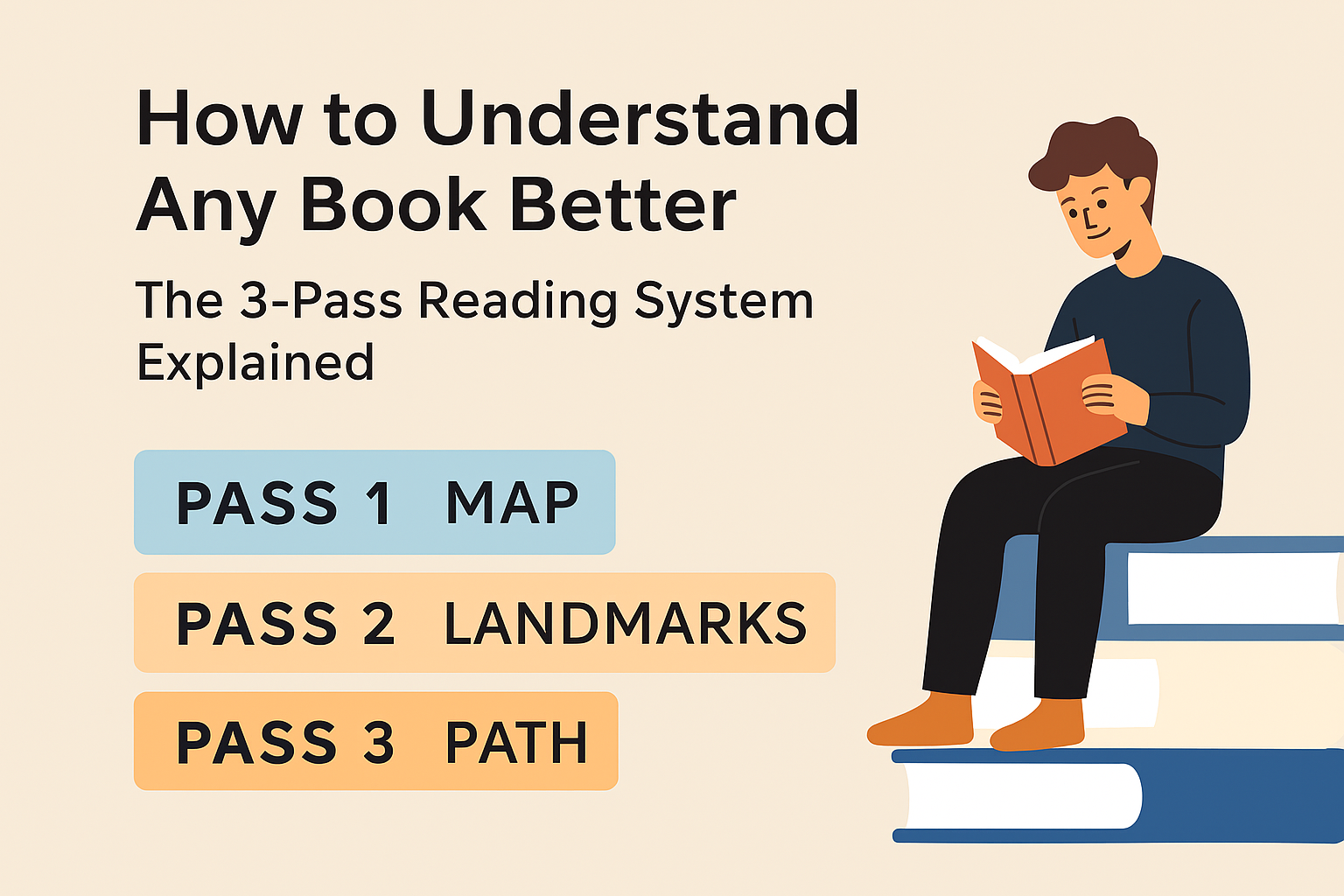 How to Understand Any Book Better: The 3-Pass Reading System Explained – VD